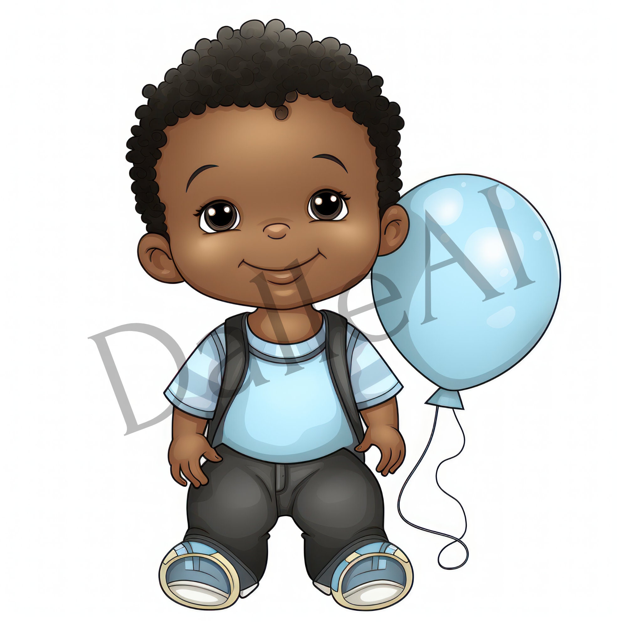 Baby Boy Clipart, Set of 24 Digital Images in High Quality, Baby ...