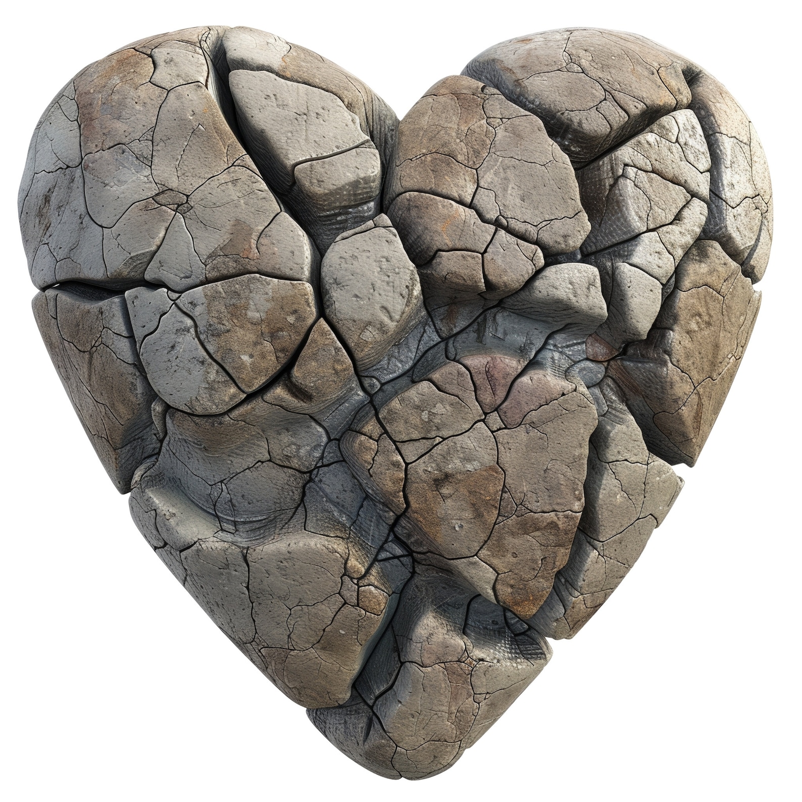 Stone Heart Clipart, 11 Digital Images in PNG Format for Valentine ...