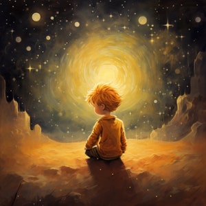 The Little Prince Digital Images Set, 22 Images in 4K, PNG Format, AI ...