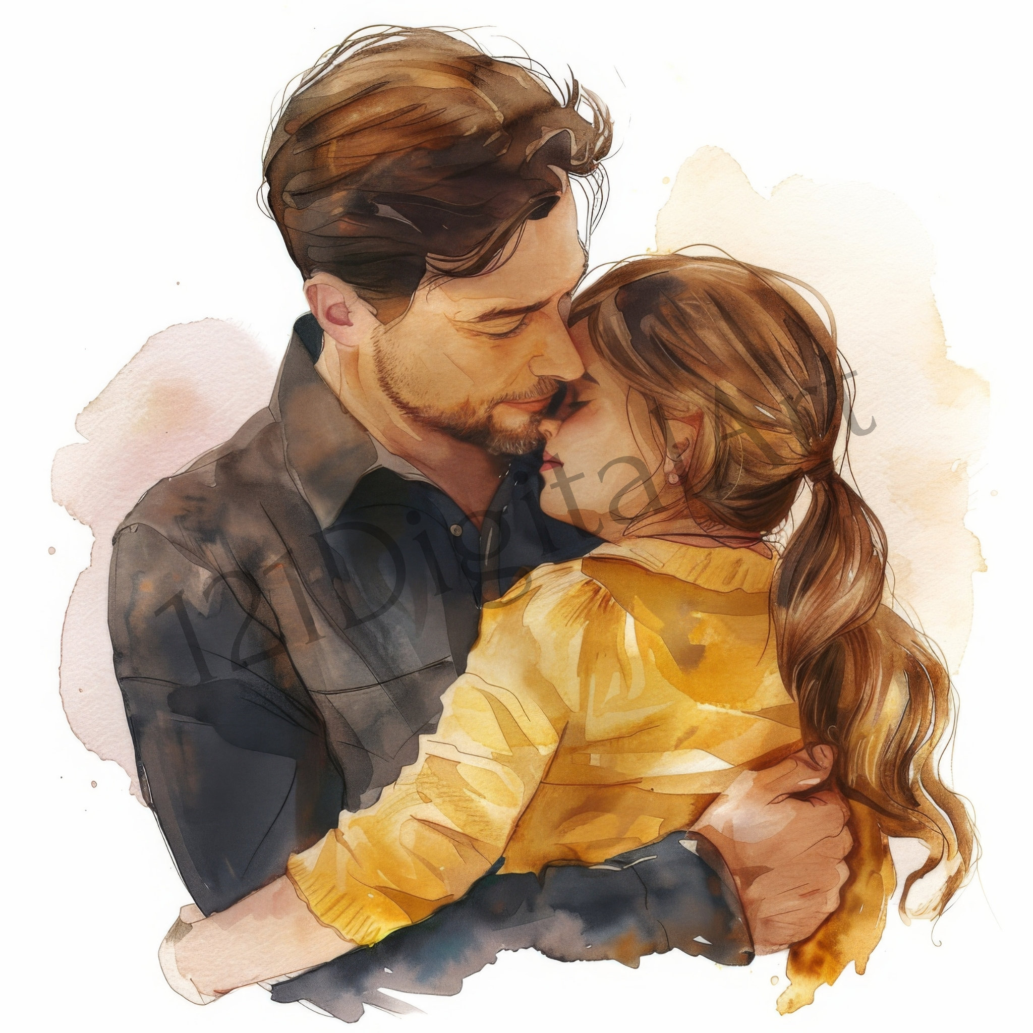 Father and Daughter Digital Paper in 4k, Digital Paper Fantasy ...