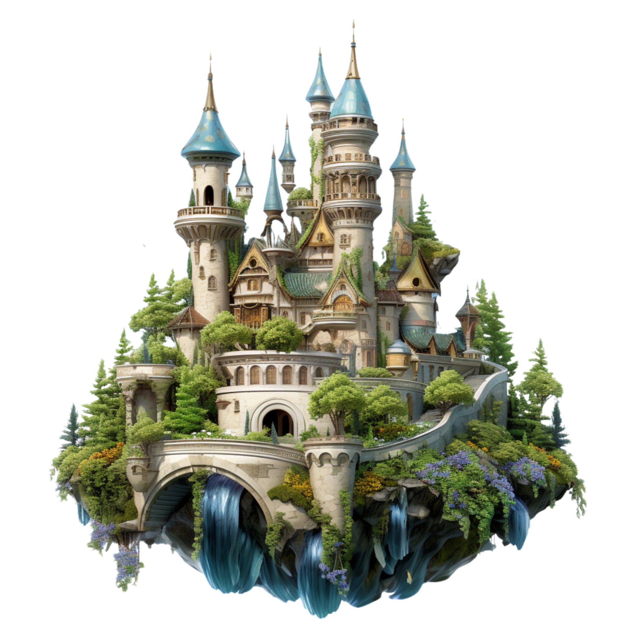 Magic Castle Clipart 12 Images in PNG Format Transparent - Etsy