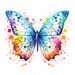 Butterfly Clipart in Watercolor Style, Set of 22 PNG Images, Ready to ...