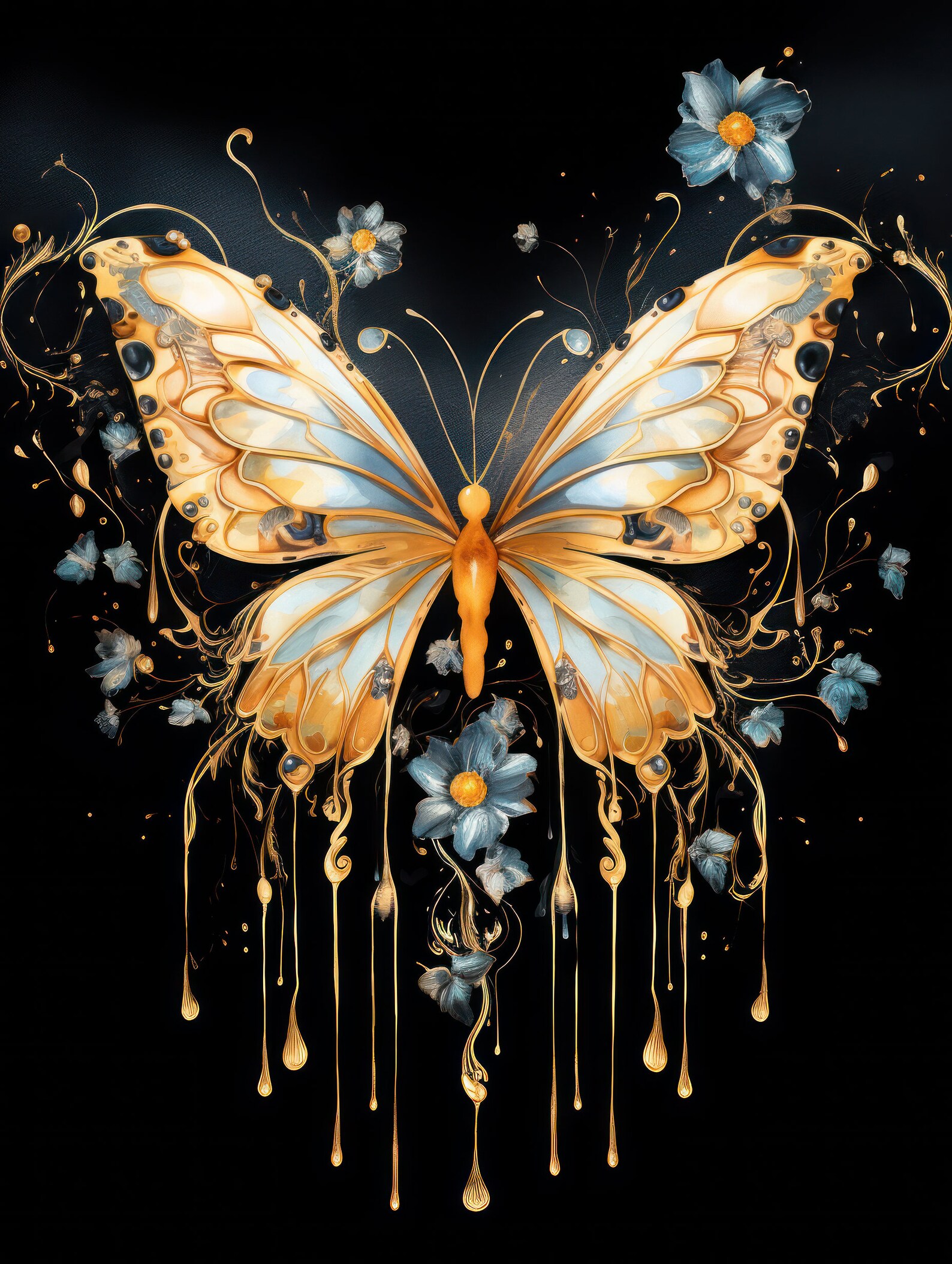 Digital Watercolor Butterfly, Set of 16 .PNG Images in High Resolution ...