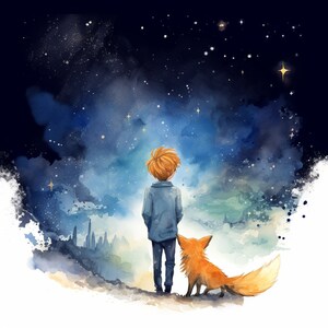 The Little Prince 4k, Digital Art Set, 9 PNG Images in High Quality ...