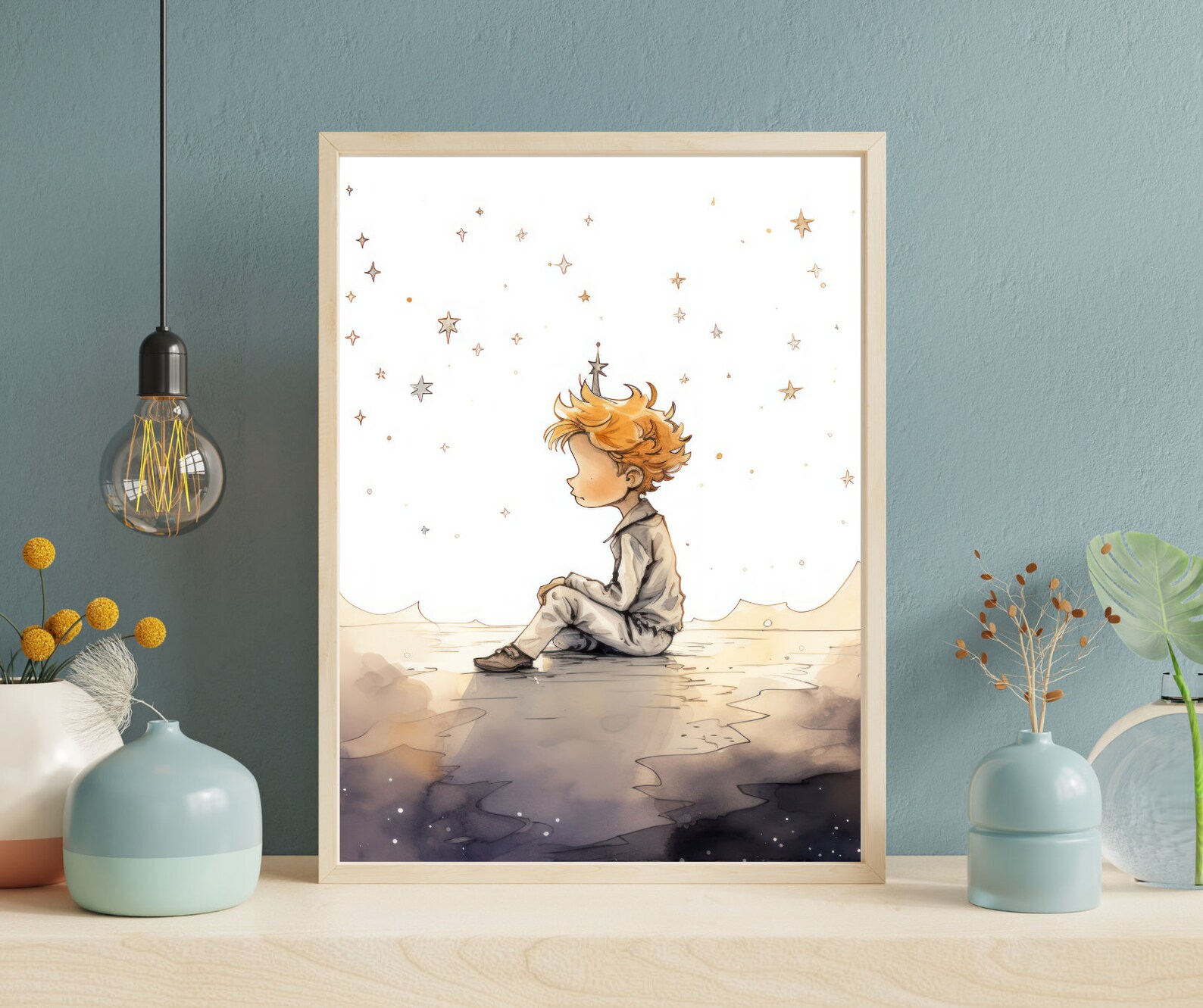The Little Prince Digital Images Set, 22 Images in 4K, PNG Format, AI ...