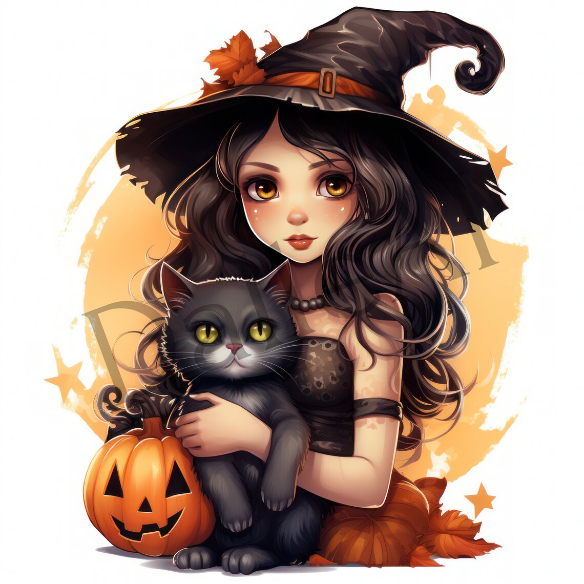 Halloween Witches Clipart, 30 PNG Images in High Quality, Halloween ...