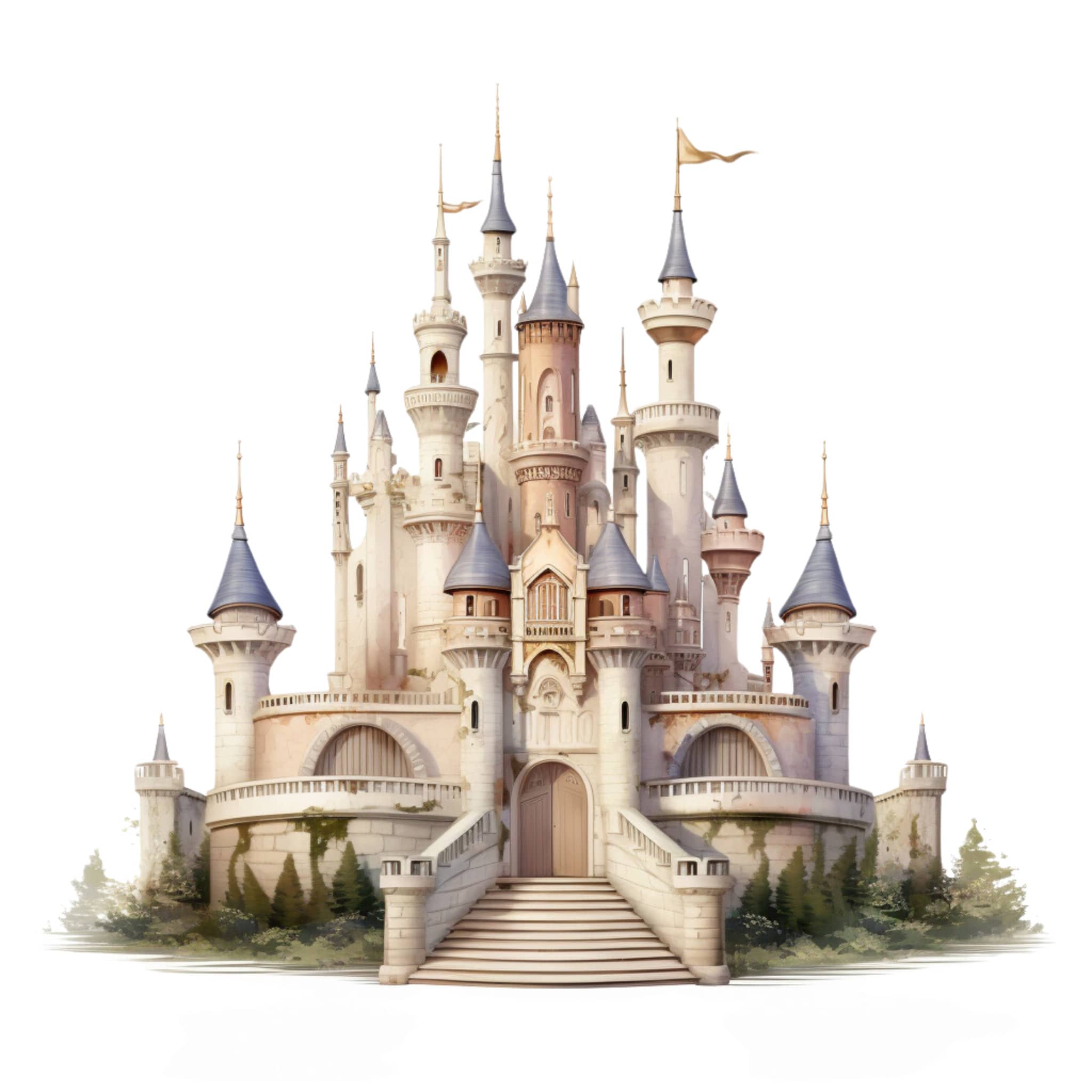 Magic Castle Clipart, 12 Images in PNG Format, Transparent Background ...