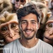 Funny Zoom Background, Monkey Edition, 8 PNG Images in High Quality ...