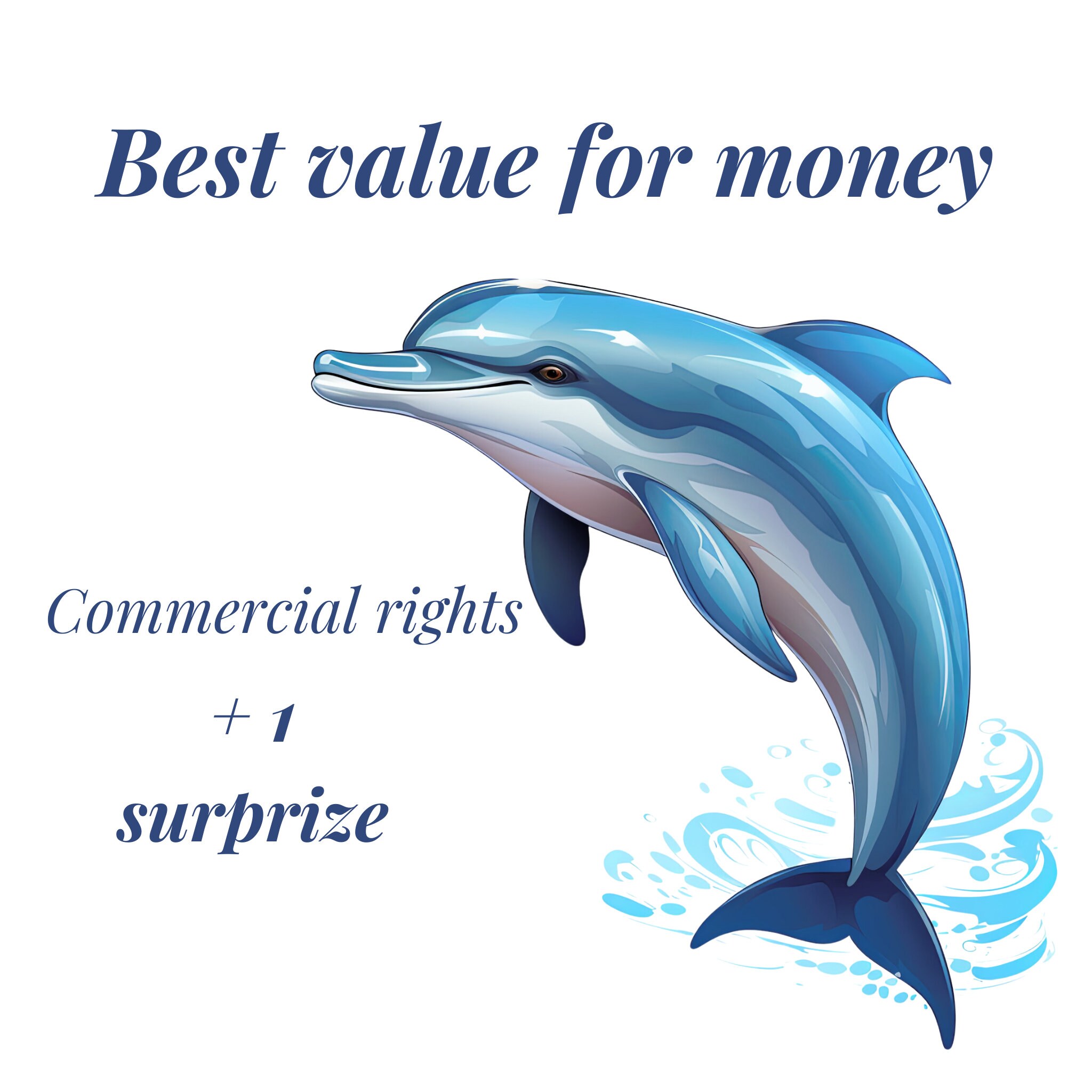 Dolphins Clipart, 18 Digital Images in PNG Format for Illustrations ...