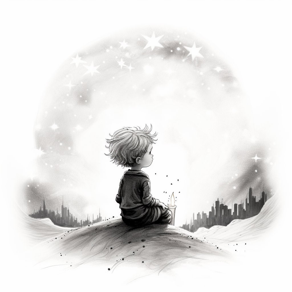 The Little Prince Digital Art Set, 37 Images Set, .PNG Format, Ready to ...
