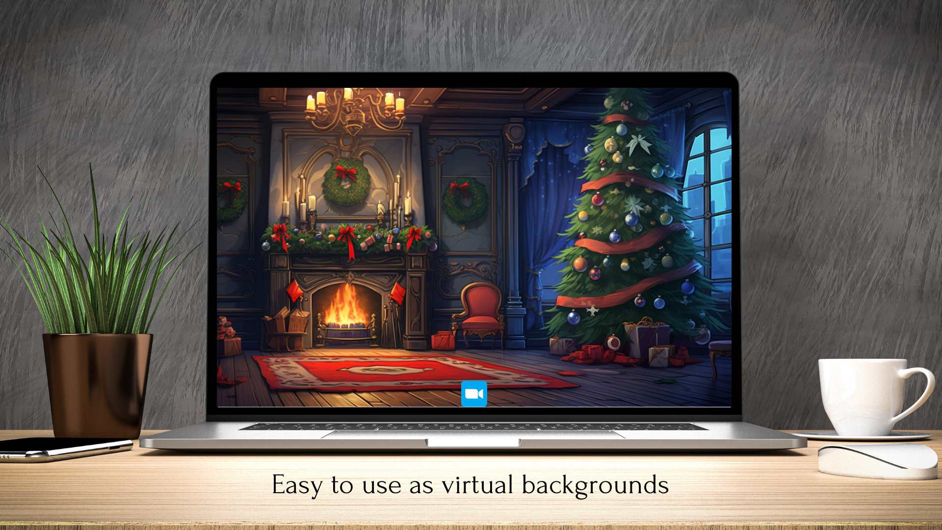 Zoom Background, Classic Christmas Edition, 13 PNG Images in High ...
