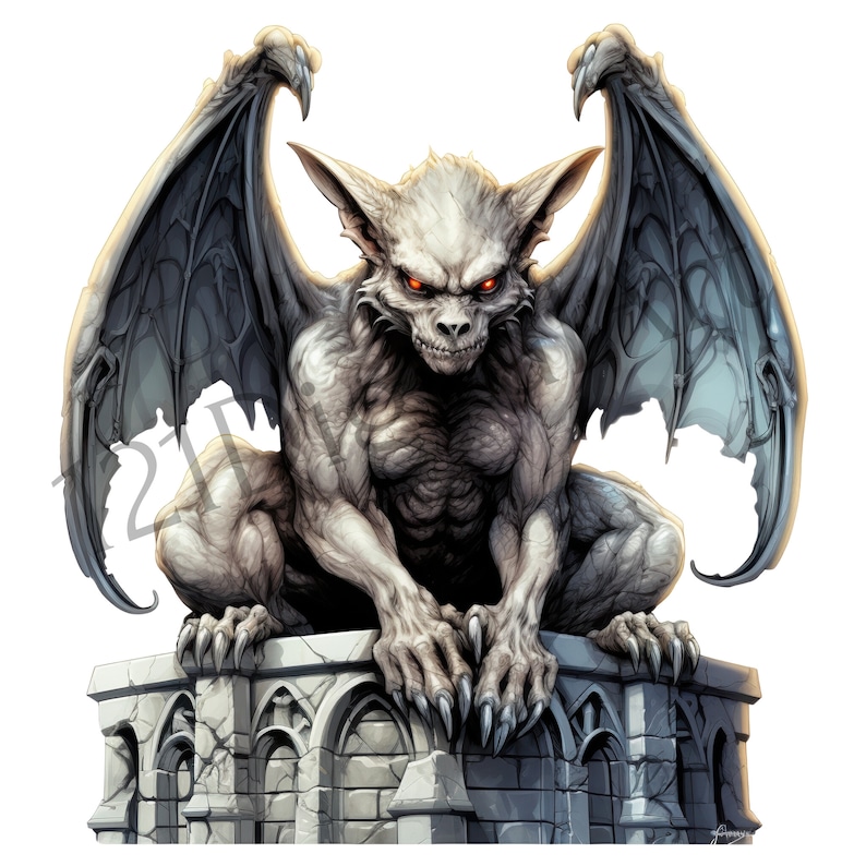 Gargoyle Clipart, Transparent Background, 11 Images in PNG Format ...