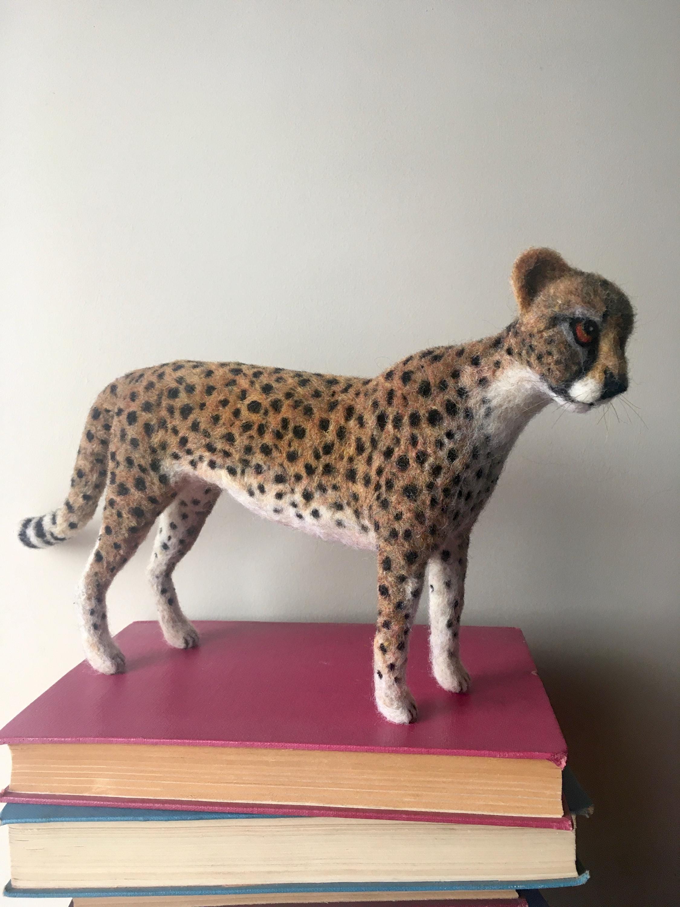 Cheetah Poseable Soft Sculpture / Realistic Wild Cat Faux Taxidermy - Etsy