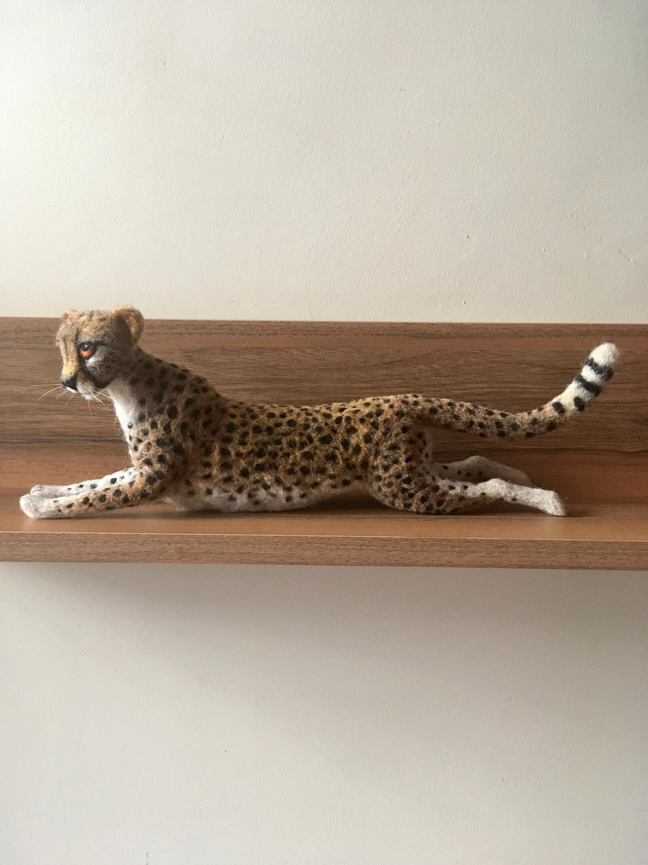 Cheetah Poseable Soft Sculpture / Realistic Wild Cat Faux Taxidermy - Etsy