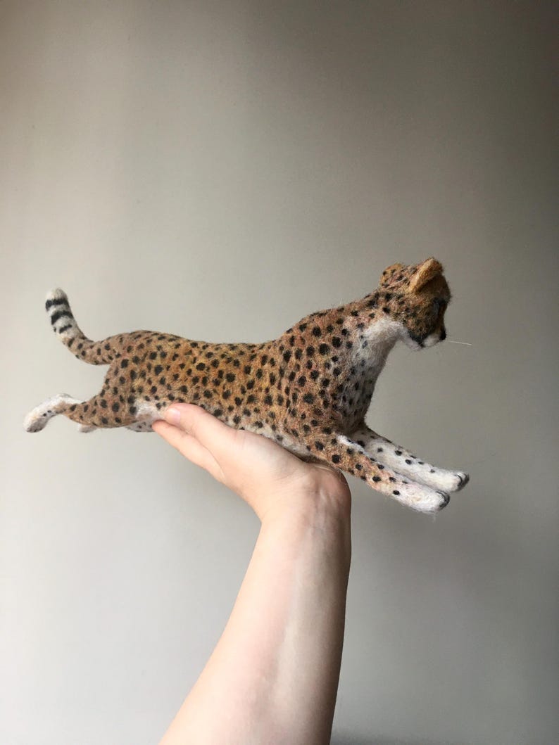 Cheetah Poseable Soft Sculpture / Realistic Wild Cat Faux Taxidermy - Etsy