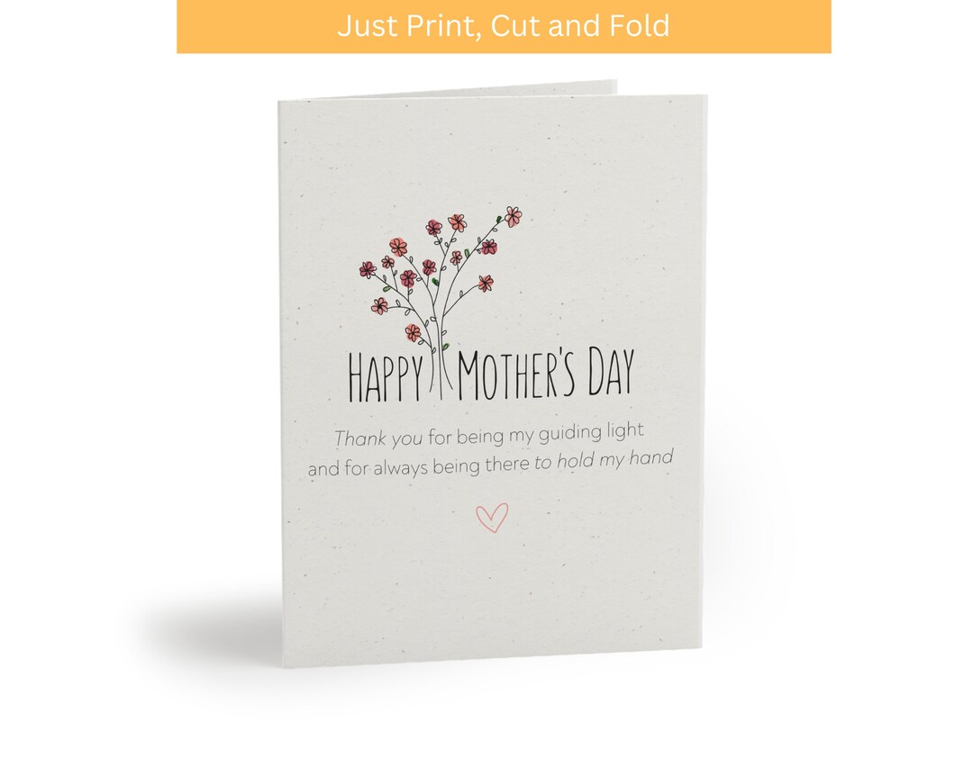 Mom's Day Card Mother's Day Card Printable Mother's Day Gift Mother's ...
