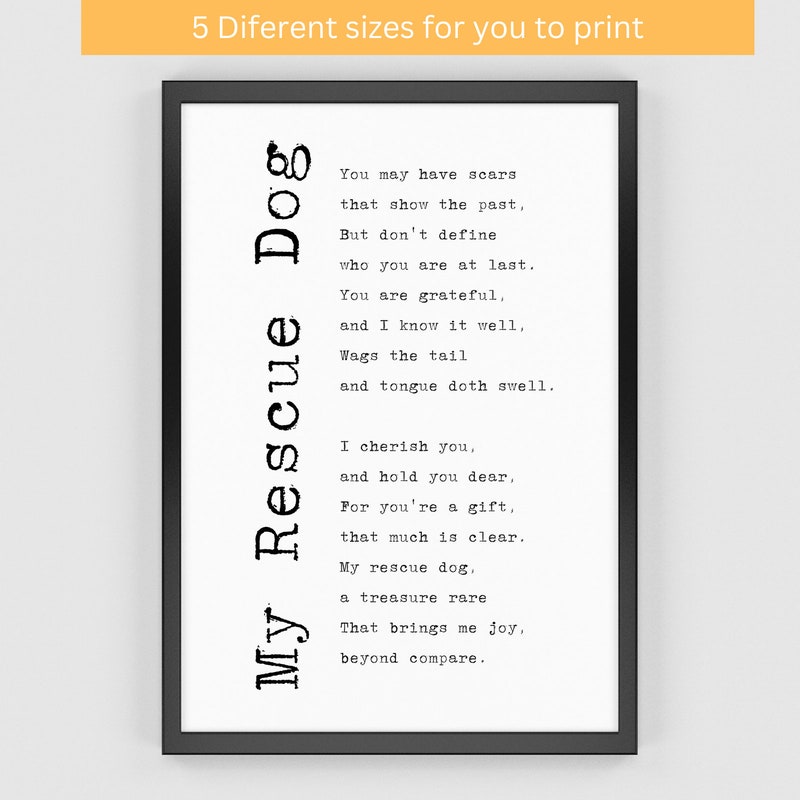 Dog Poem - Etsy