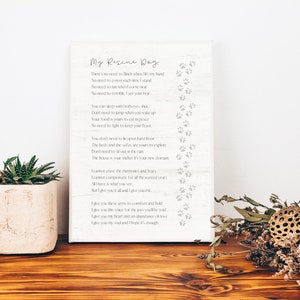 My Rescue Dog Poem Print - Shelter Dog Poem - Dog Poetry - Rescue Dog ...