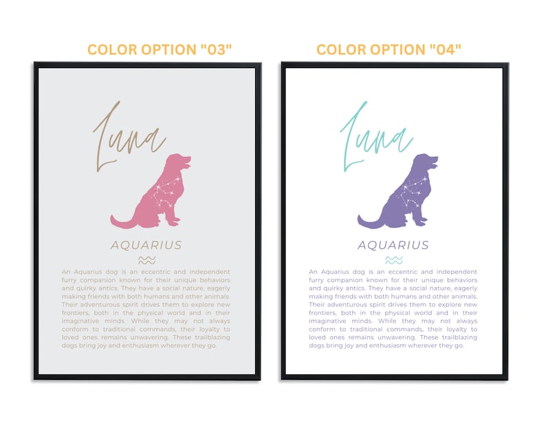 Dog Astrology, Custom Dog Zodiac Sign, Personalized Pet Astrology Sign ...