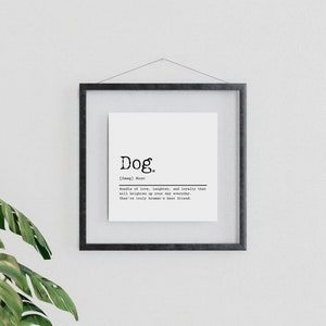 Dog Definition and Meaning - Dog Quotes - Mother's Day Gift ...