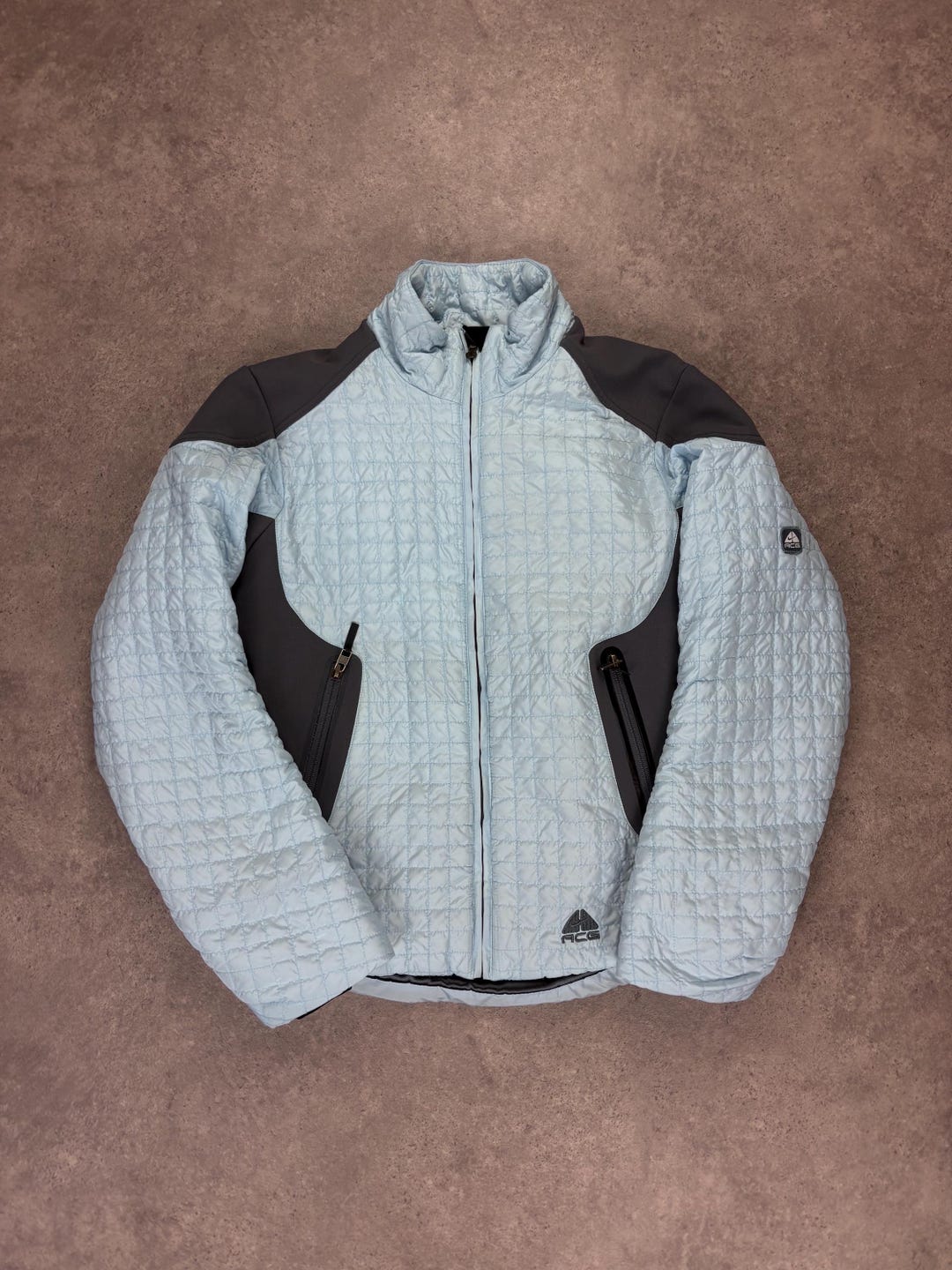 Vintage Nike ACG 90s Puffer Jacket Women’s M | Light Blue Gray Outdoor ...