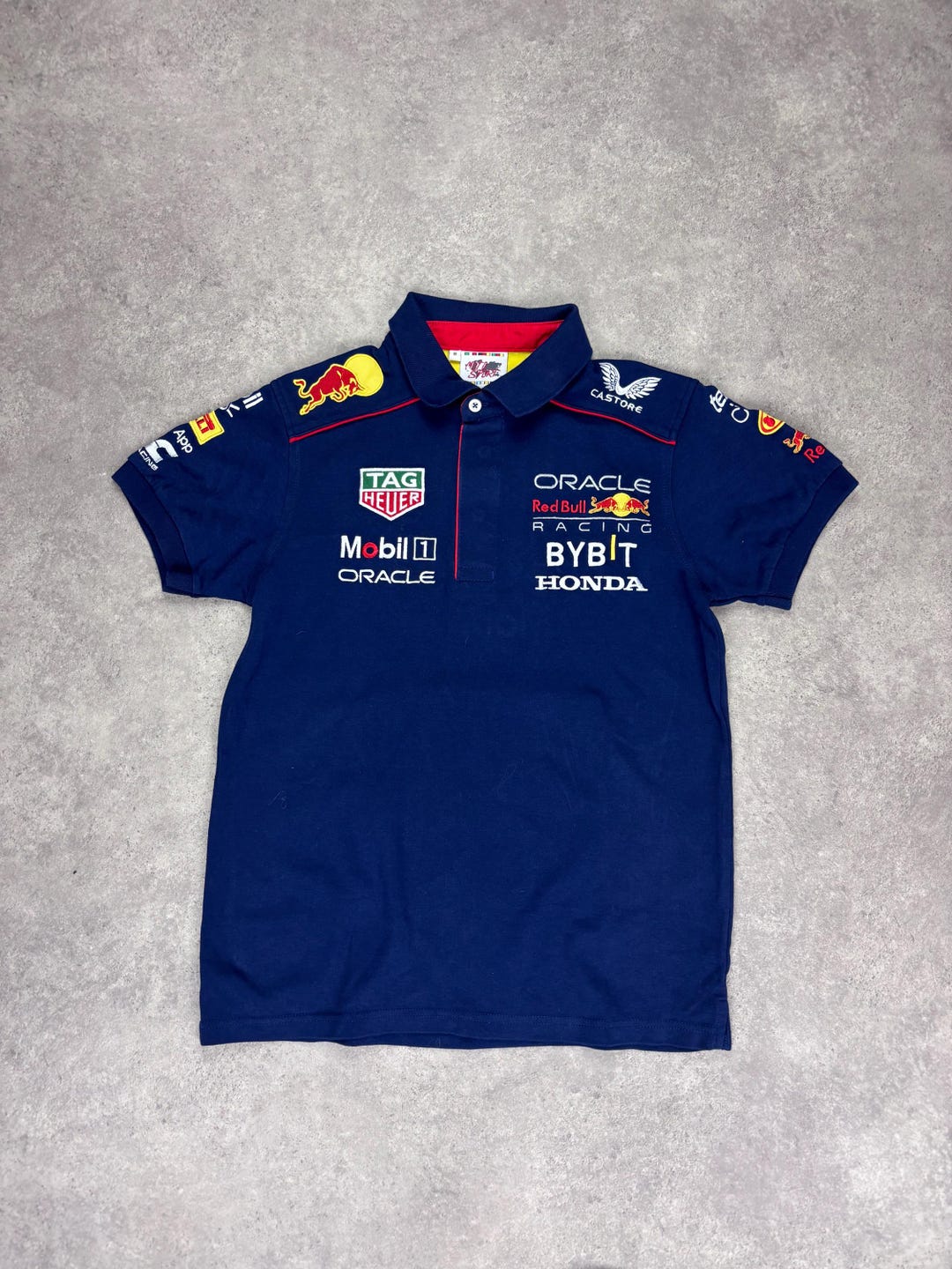 Red Bull Racing F1 Polo Shirt M | Oracle Honda Bybit Sponsor | Formula ...