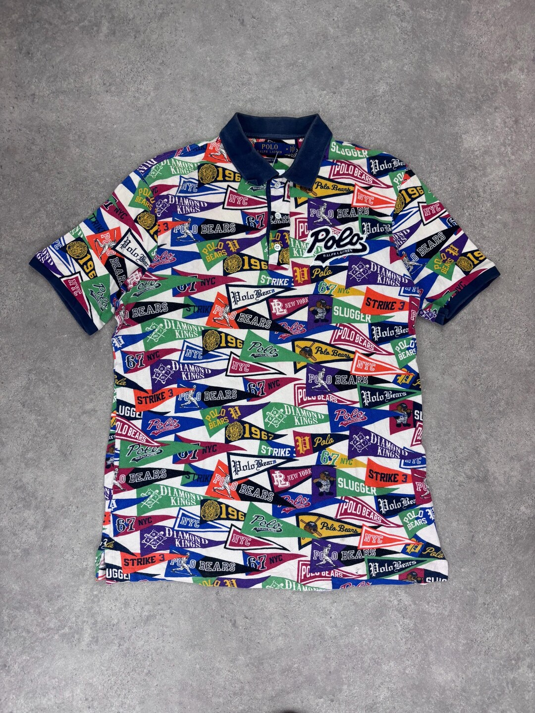 Ralph Lauren Limited Edition Art Deco Polo Shirt | Multicolor Pennant ...