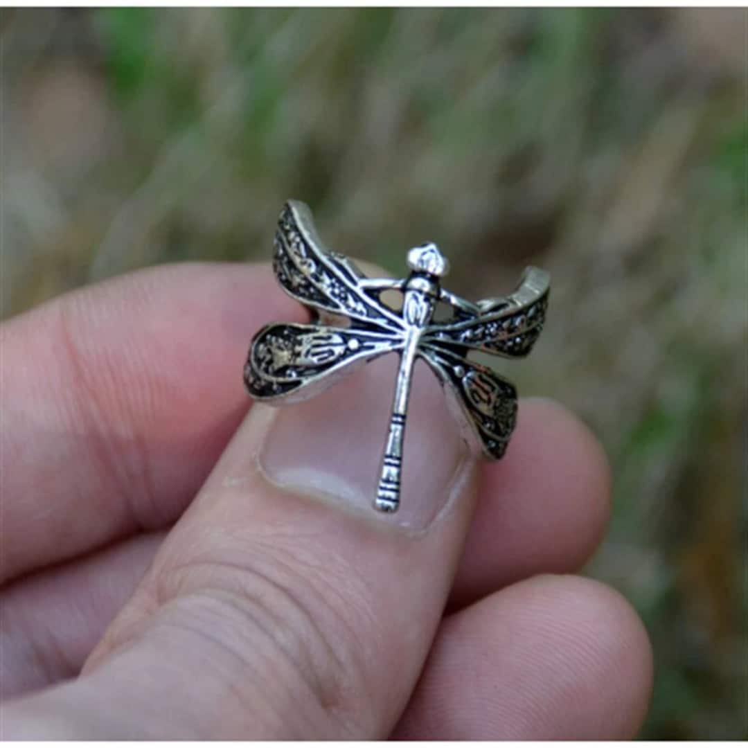 Adjustable Engraved Dragonfly Ring Dragonfly Ring Engraved - Etsy