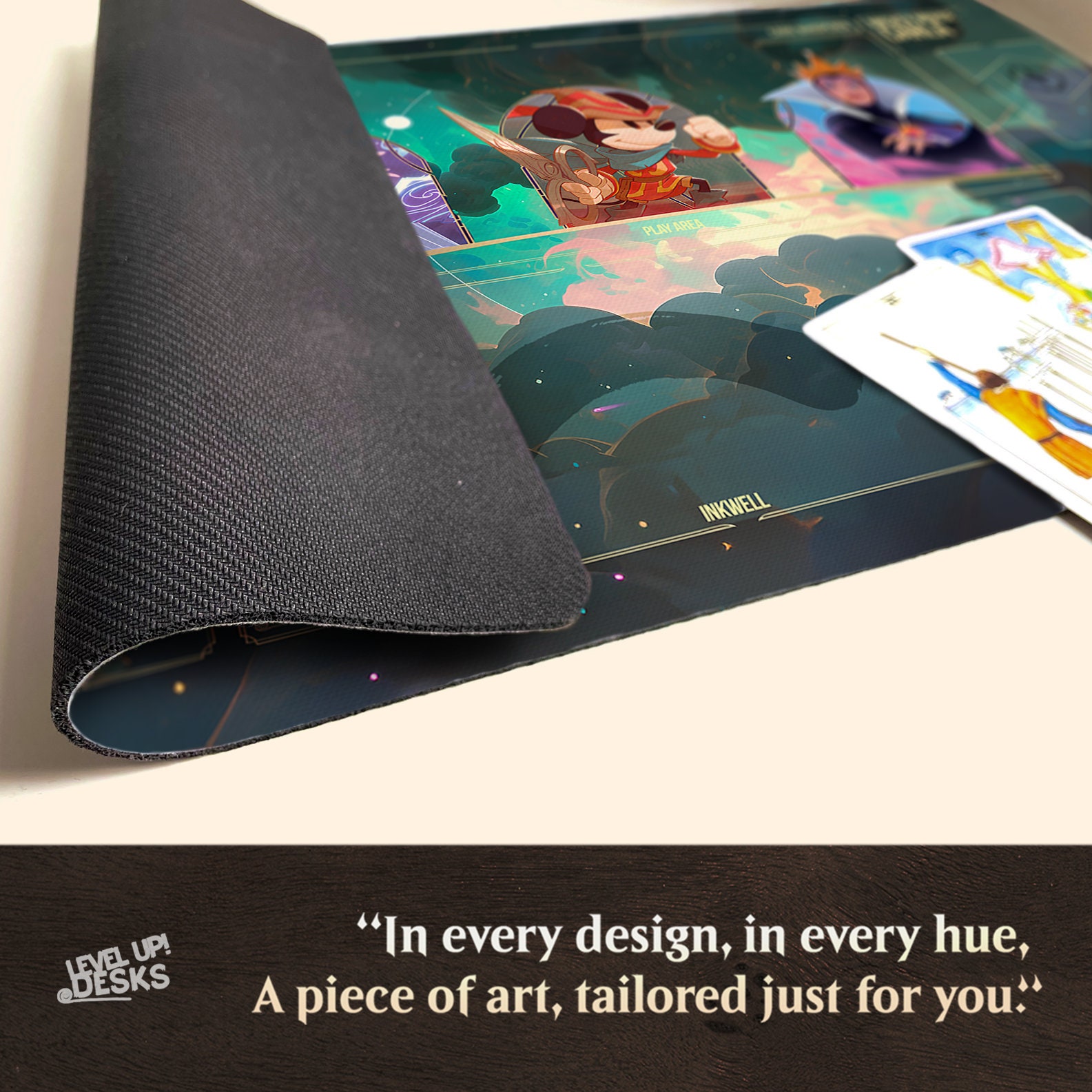 Lorcana Playmat // Disney Elsa Mickey Queen Placemat 14''X24 ...