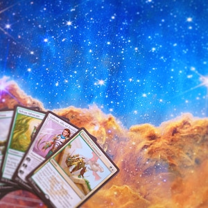 Cosmic Nebula Mtg Playmat: Personalized Galaxy Space Play Mat With ...