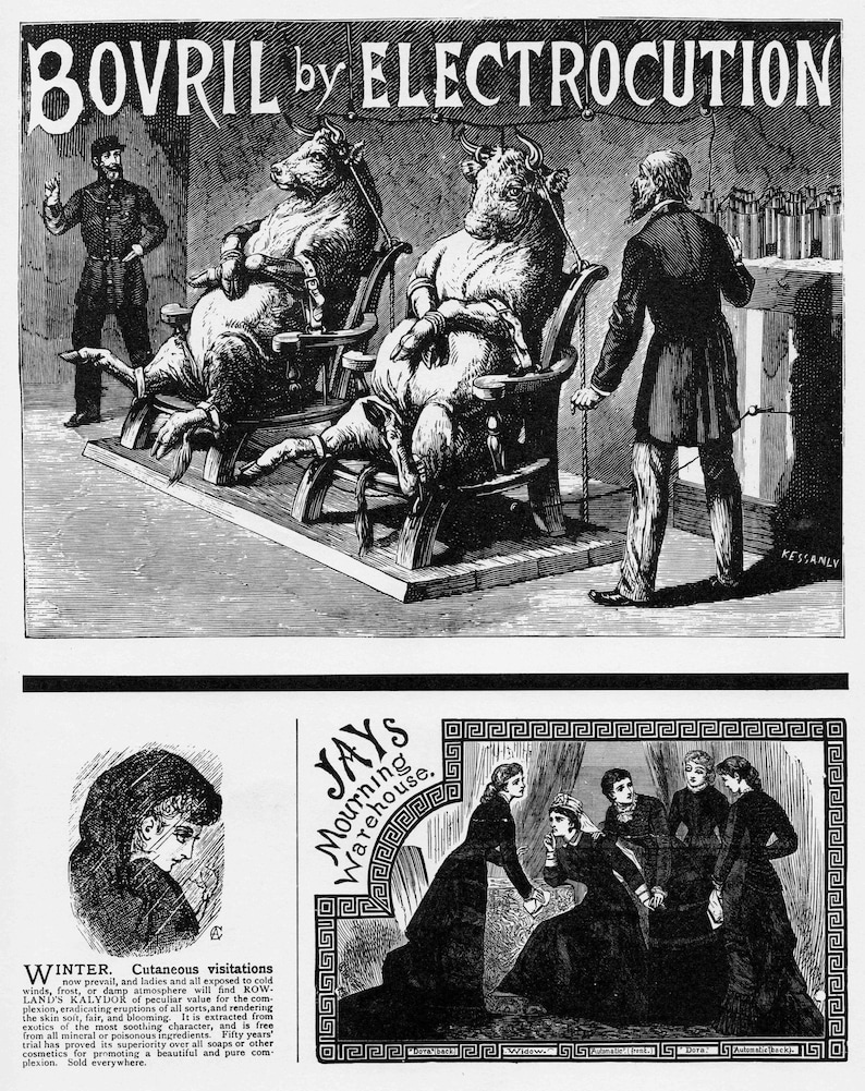 Bovril by Electrocution - DIGITAL DOWNLOAD 300 Dpi - Victorian Ephemera ...