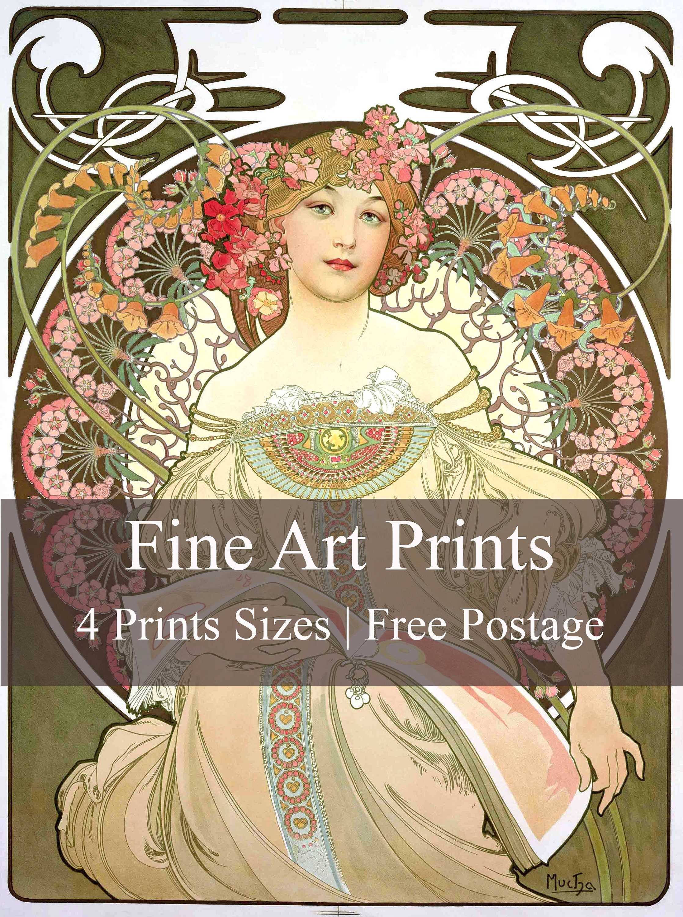 Alphonse Mucha, Art Nouveau Poster Print, (1898), Vintage ...