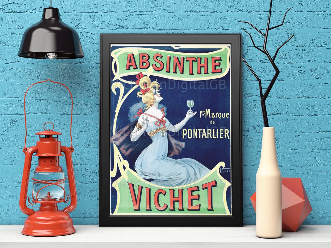 Art Nouveau Poster, 1888 Victorian Advertisement, Absinthe Aperitif ...