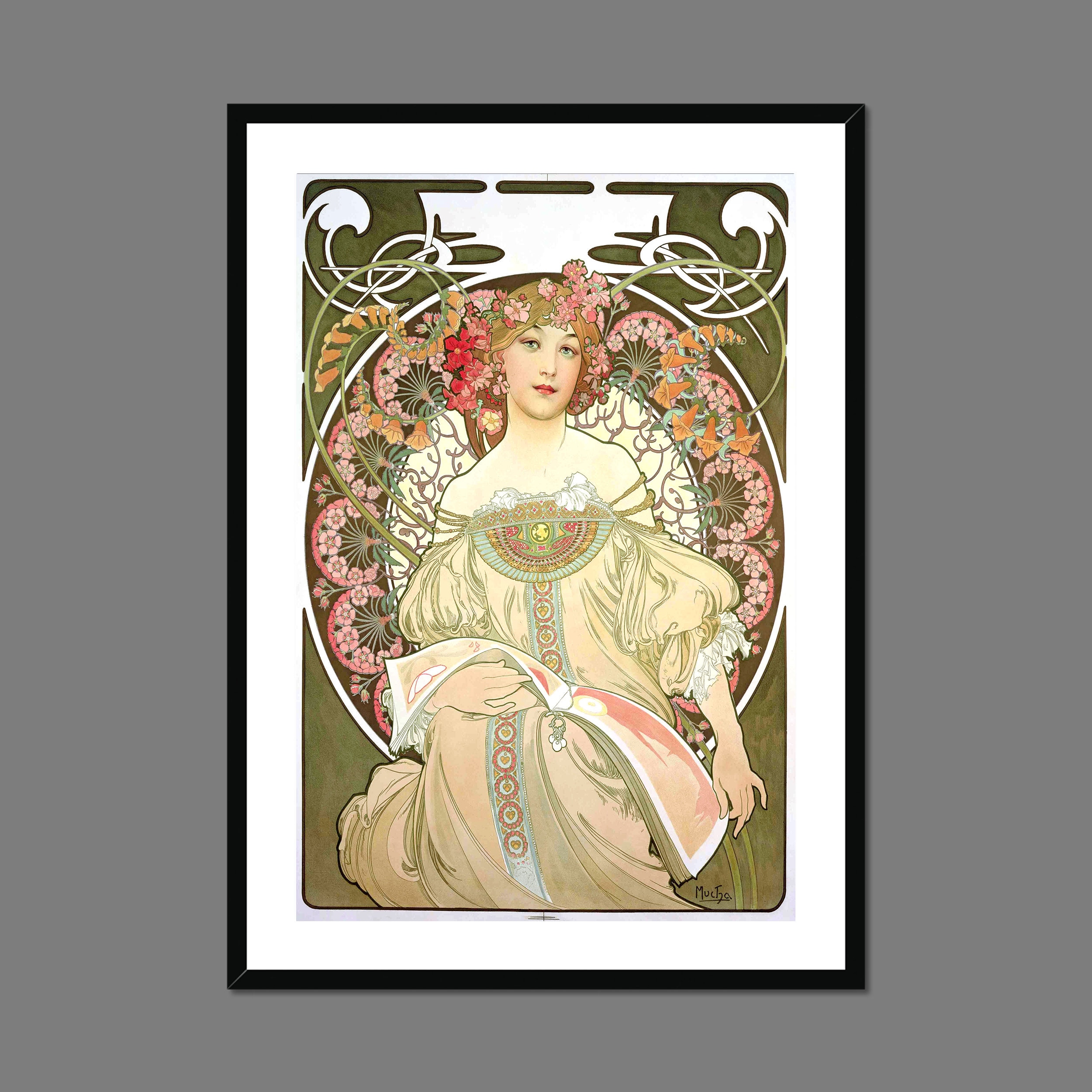 Alphonse Mucha, Art Nouveau Poster Print, (1898), Vintage ...