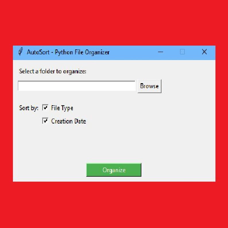 Autosort - Python File Organizer - Etsy