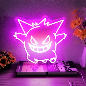 Pokemon Gengar Neon Sign Anime Neon Sign Game Room Light - Etsy
