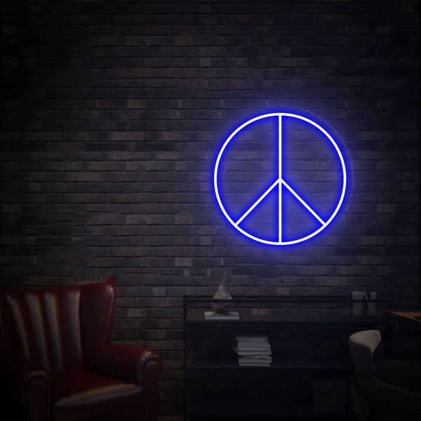 Lighted Peace Sign - Etsy