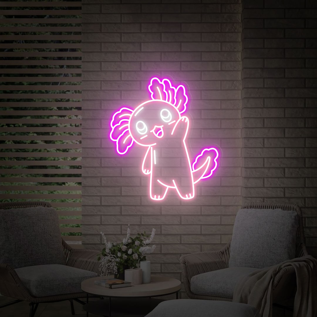 Axolotl Led Light Axolotl Neon Sign For Wall Decor, Axolotl Stuff ...