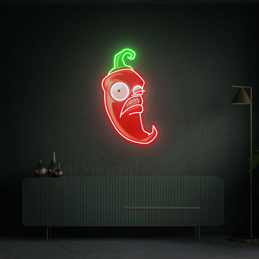 Chili Led Neon Sign UV Printing Acrylic Sign Custom Neon - Etsy