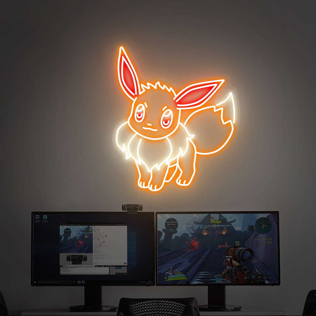 Eevee Neon Sign Custom Pokemon Neon Sign Room Decor Led Neon - Etsy ...