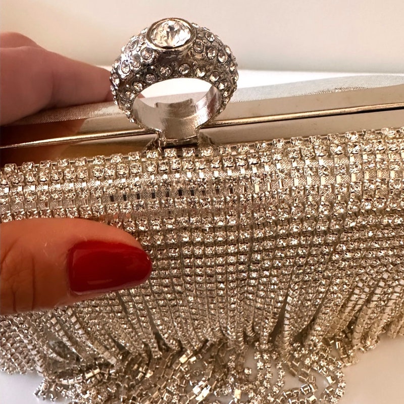 Rhinestone Purse Fringe - Etsy
