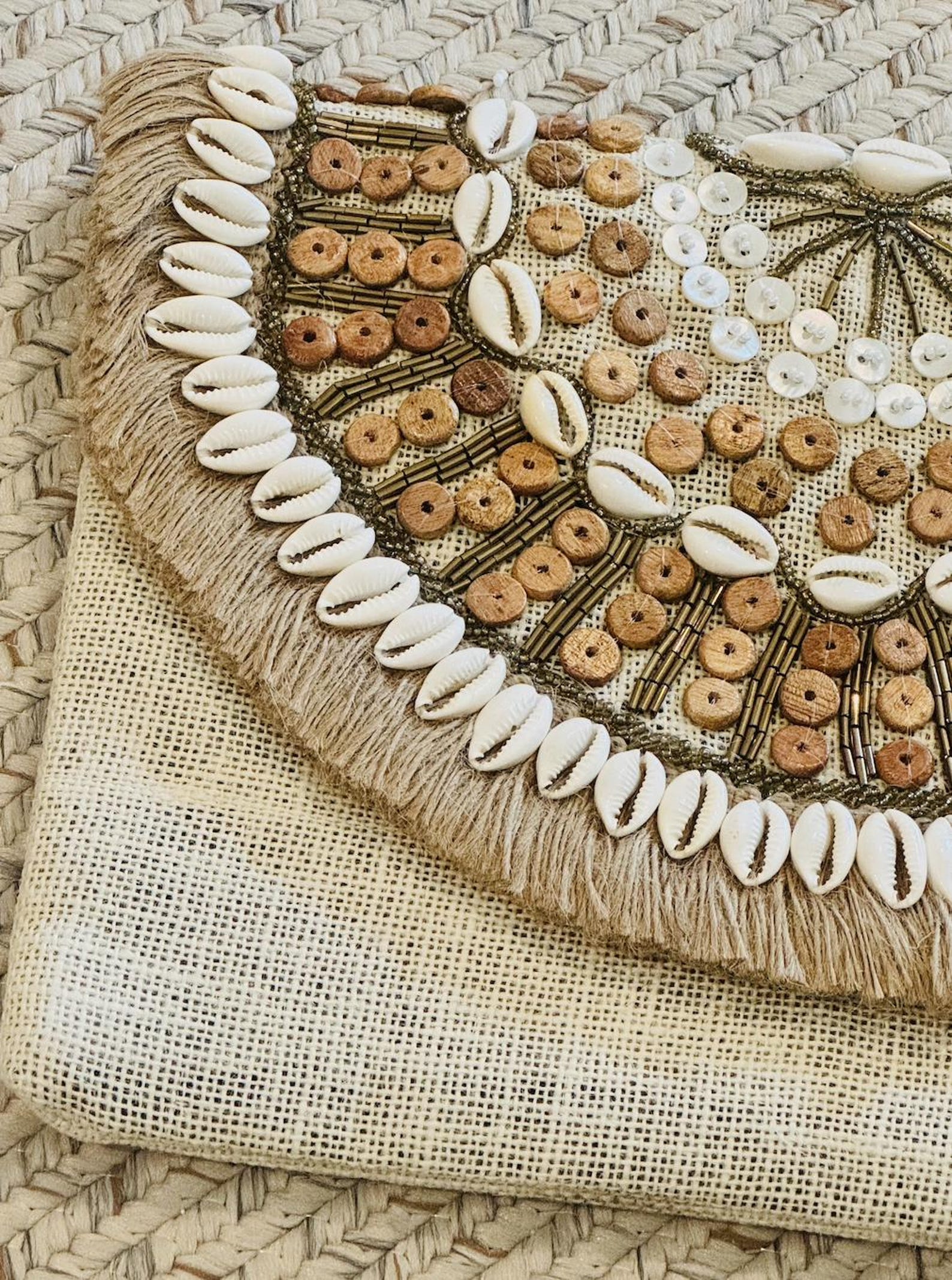 Boho Bag Handmade Clutch | Hand Embroidered Resort Bag Accessory - Etsy