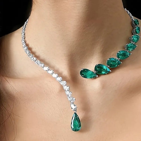 Green Necklace - Etsy