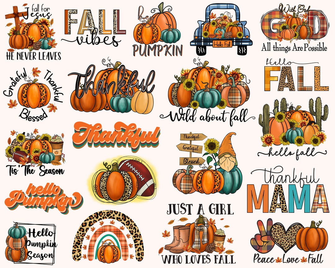 Retro Thanksgiving PNG Bundle, Thanksgiving Shirt, Fall Autumn Shirt ...