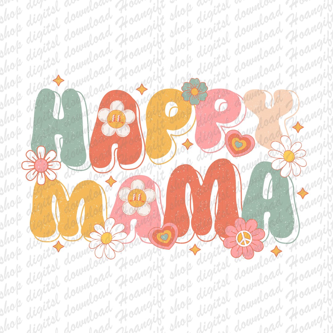 Happy Mama Day Png, Retro Best Mom Ever Png, Mother's Day Png, Mom Life ...