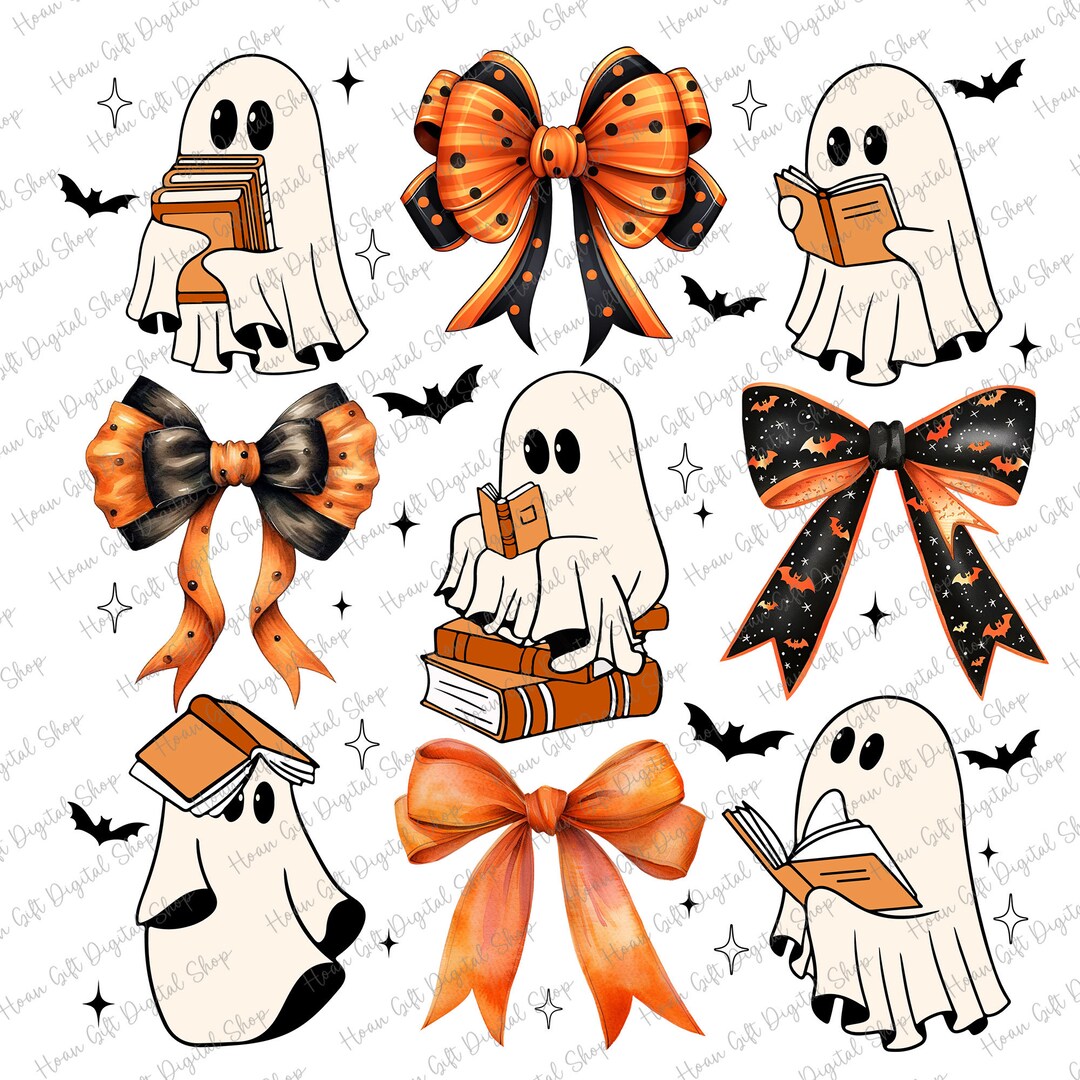 Coquette Halloween Ghost Png, Girly Halloween Png, Funny Design Png ...