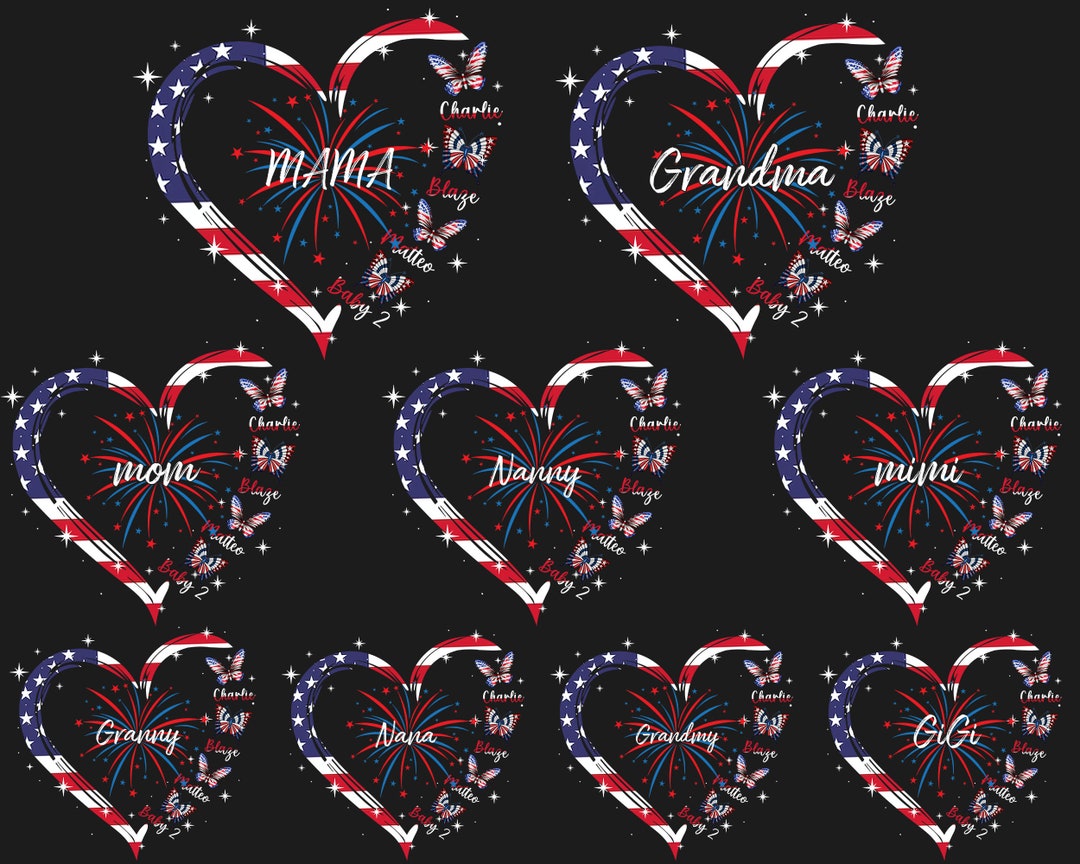 Personalization Mama Heart Png Bundle for 4th of July Png, USA Flag Png ... Personalization Mama Heart Png Bundle for 4th of July Png, USA Flag Png ...
