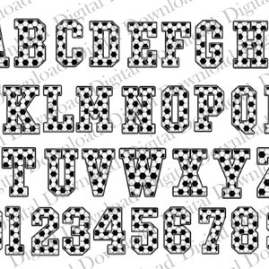 Soccer Number and Alphabet Png Bundle, Soccer Png, Soccer Alphabet ...
