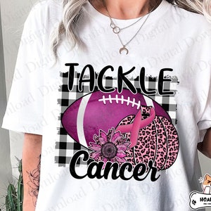 Tackle Cancer Png, Breast Cancer Awareness, Football Ball Leopard Print ...