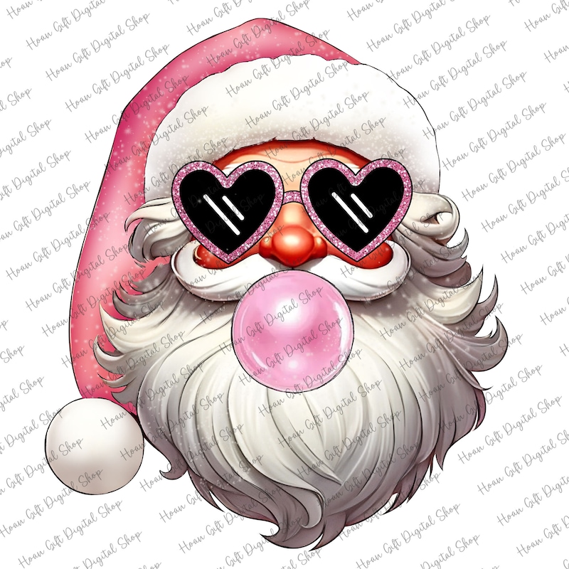 Preppy Santa Png - Etsy